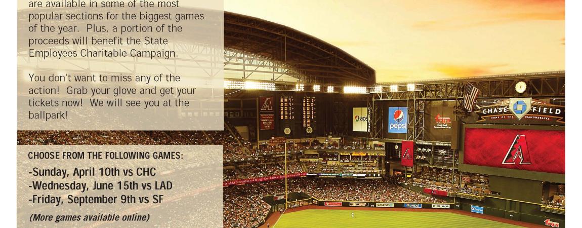 SECC Night at Chase Field | State of Arizona State Employees Charitable ...